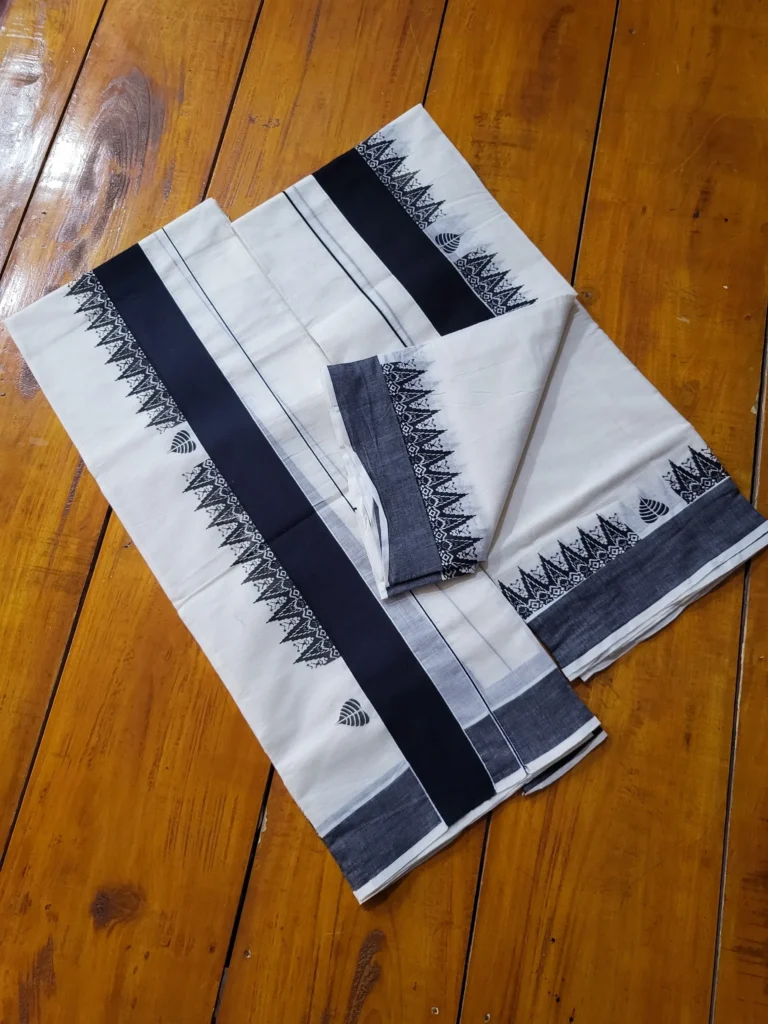 KATTI KARA SET MUND BLACK- SMALL TEMPLE – Saanshi Handloom