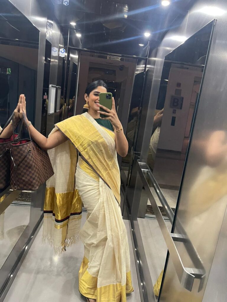 NYLA MICRO CHECK SAREE -HCS-822 – Saanshi Handloom